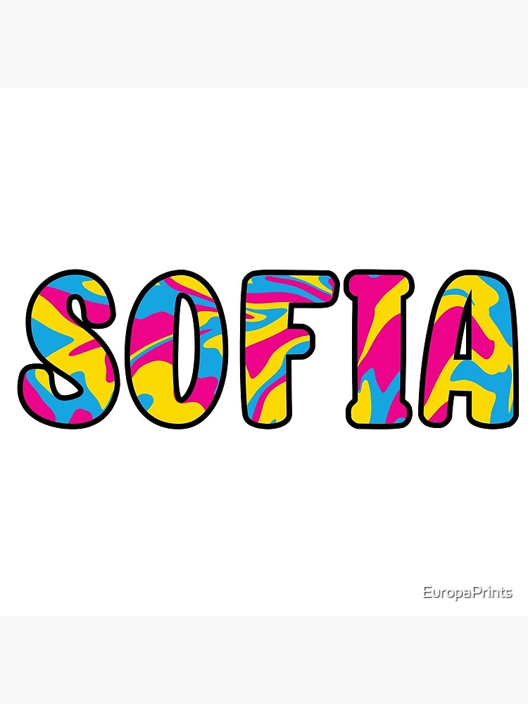 "Sofia Custom Name " Poster for Sale by EuropaPrints | Redbubble