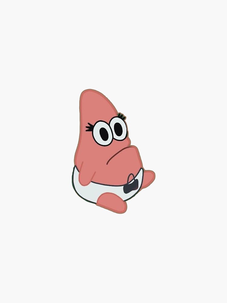 "Baby Patrick Star Twitter Meme High Quality Sticker" Sticker for Sale ...