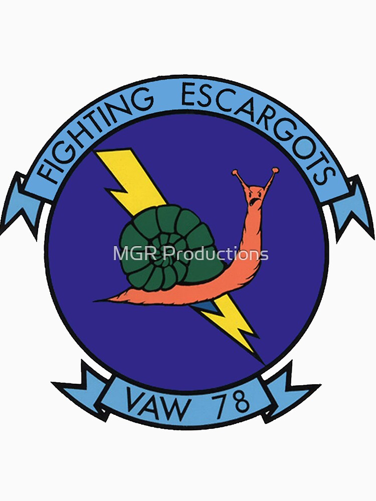 "VAW-78 Fighting Escargots (Slugs)" T-shirt for Sale by Quatrosales ...