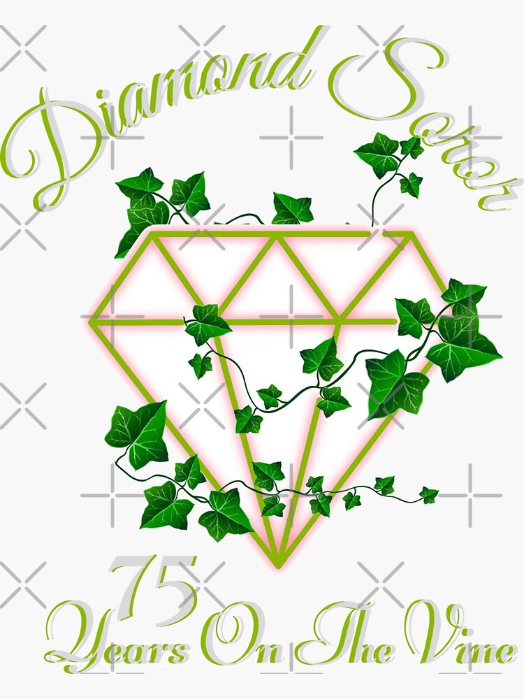 "Diamond Soror - 75 Years on the Vine | AKA Inspired" Sticker for Sale ...