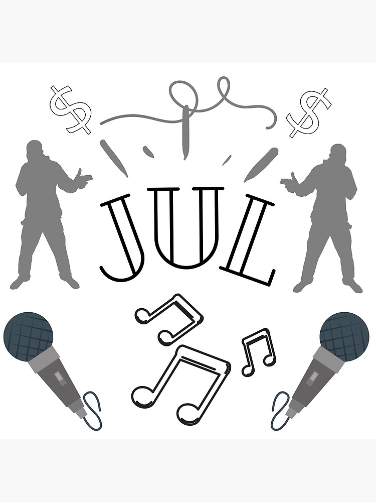 "Rapper Jul" Poster by fladgate | Redbubble