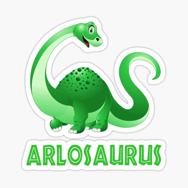 "ARLO ARLOSAURUS COOL PERSONALIZED DINOSAUR" Sticker by COLEY-CREATIONS ...