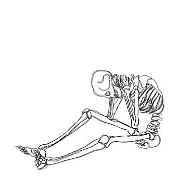 "Stressed Skeleton" Art Print for Sale by alpaulsen18 | Redbubble