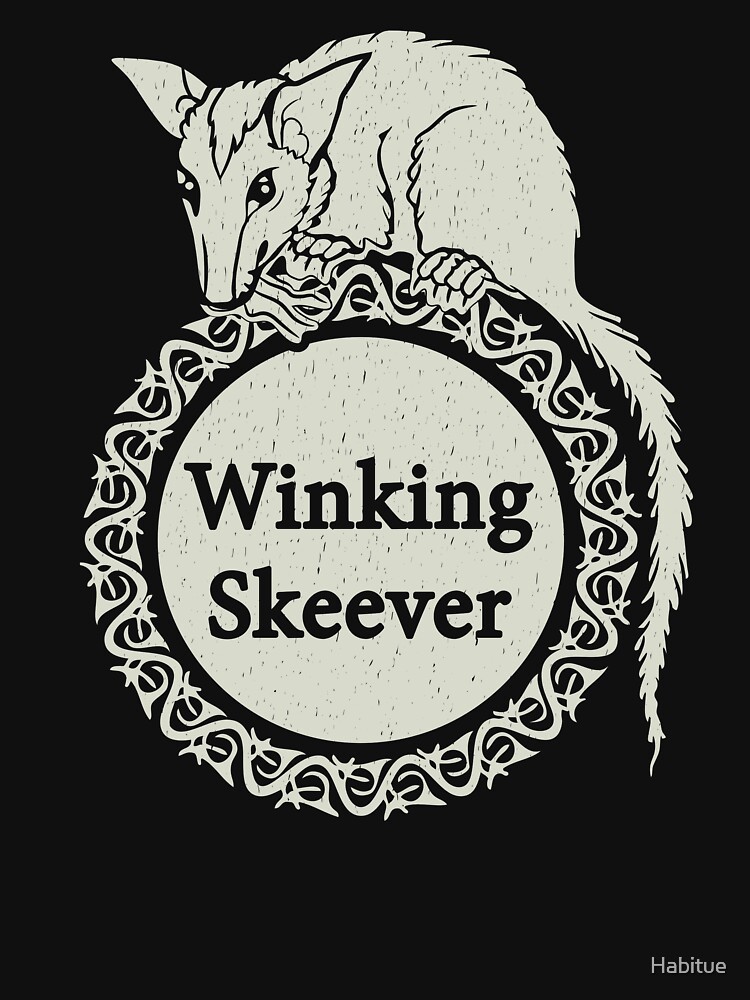 "The Winking Skeever" T-shirt for Sale by Habitue | Redbubble | the ...