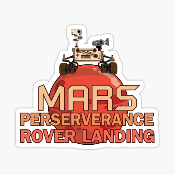 "Perseverance Rover Mars 2020 NASA Mission." Sticker for Sale by ...