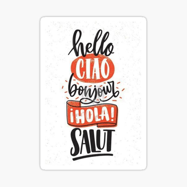 Different Languages Stickers | Redbubble