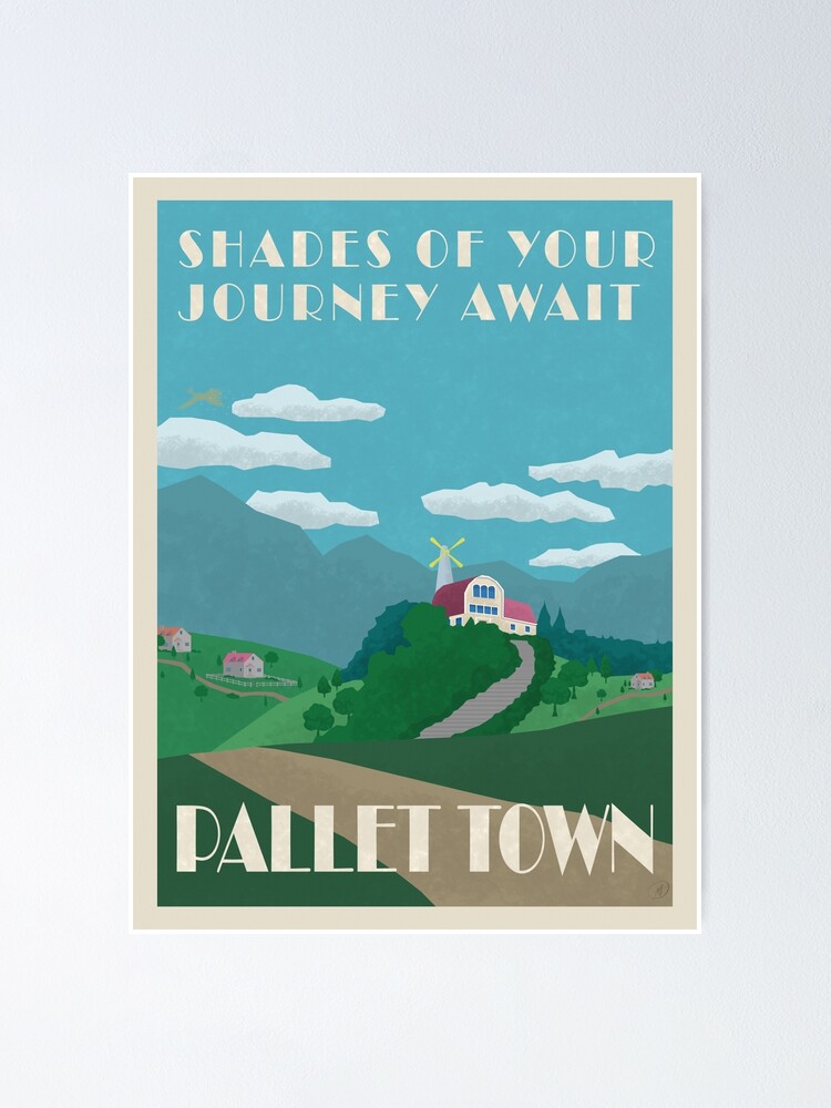 "Pallet Town" Poster for Sale by AnthonyAyy | Redbubble