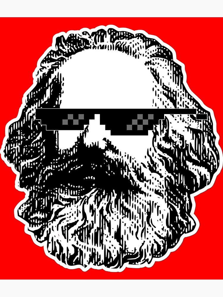 "Karl Marx In Sunglasses" Poster by GdLkngCrps | Redbubble