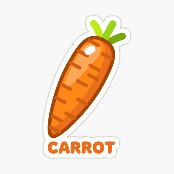"Carrot cute fruit illust" Sticker for Sale by Sense-Design | Redbubble