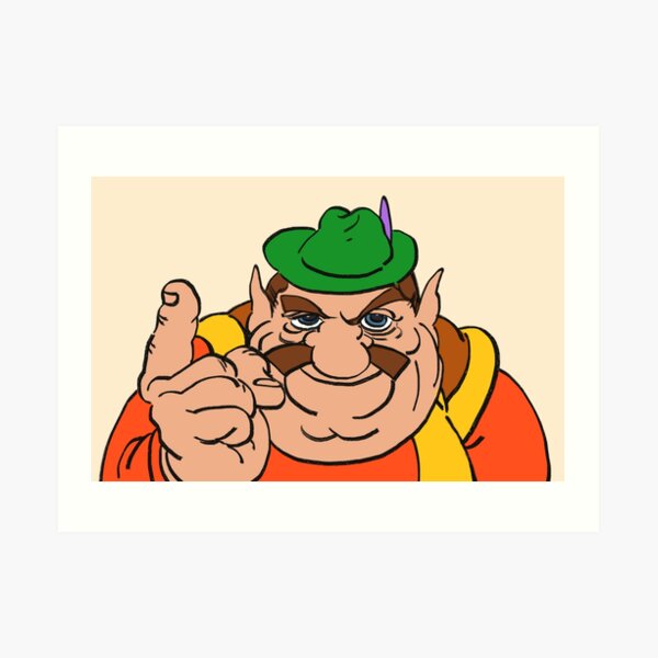 "High quality re-draw of morshu the shopkeeper pointing up. ytp meme ...