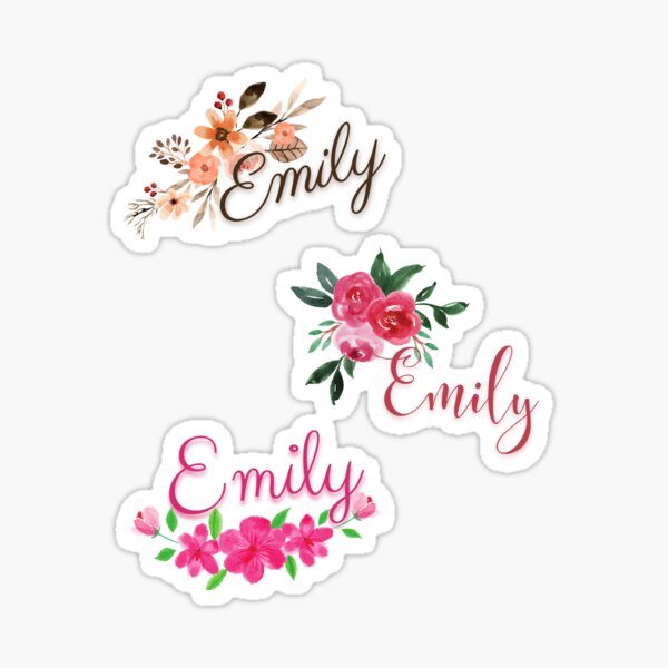 "Emily" Sticker for Sale by Nyanko-Sempai | Redbubble
