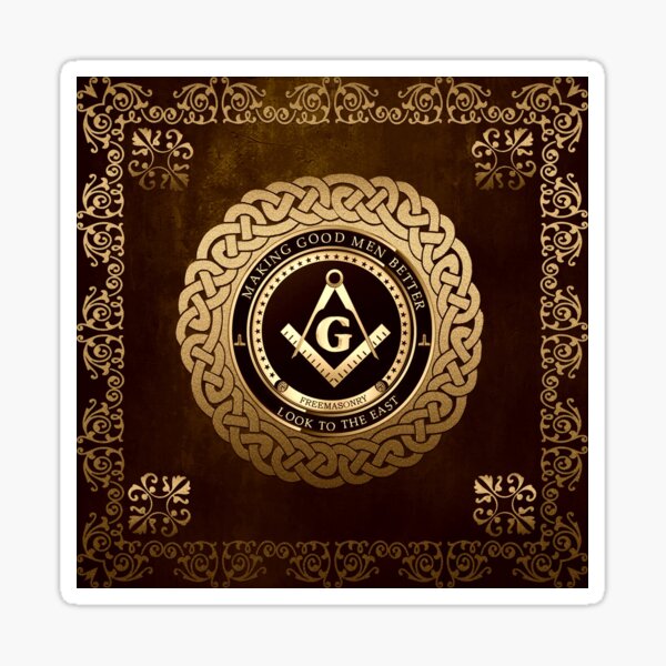 "Freemasonry, Design" Sticker for Sale by HelsinkiFashion | Redbubble