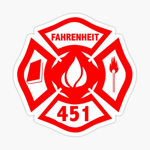 Fahrenheit 451 Fireman Logo