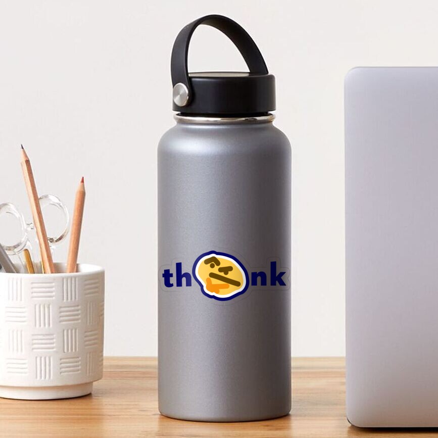 "Thonk Emoji" Sticker for Sale by ShineCreative | Redbubble