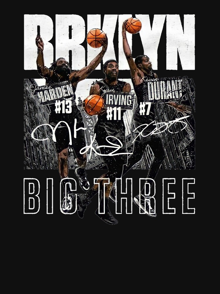 "Big Three for Brooklyn Nets" T-shirt for Sale by Rada-Designs ...