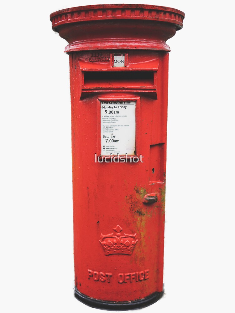 "Royal Mail Letter Box" Sticker for Sale by lucidshot | Redbubble