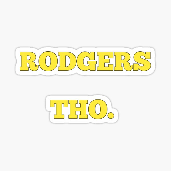 "AARON RODGERS, RODGERS 12" Sticker for Sale by Zinebzouhri | Redbubble