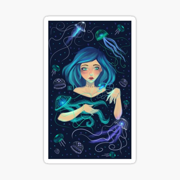 "Calypso by Ane Teruel" Sticker for Sale by cobrachampagne | Redbubble