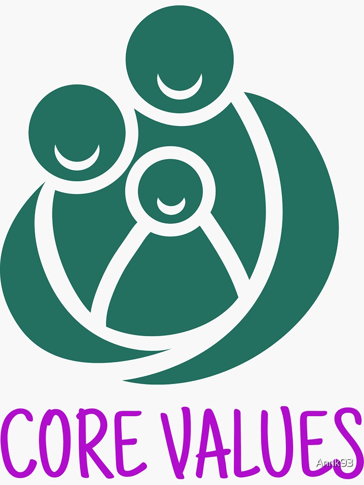 "Core values" Sticker by Annk93 | Redbubble