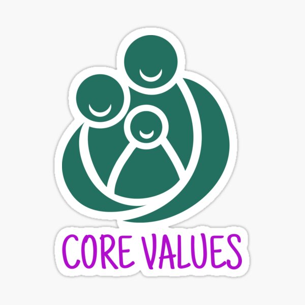 "Core values" Sticker by Annk93 | Redbubble