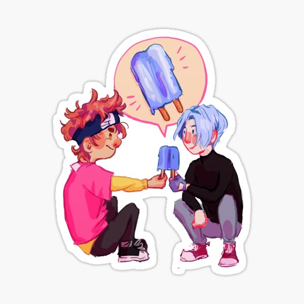 "gari-gari nom-noms" Sticker for Sale by lampooncartoon | Redbubble