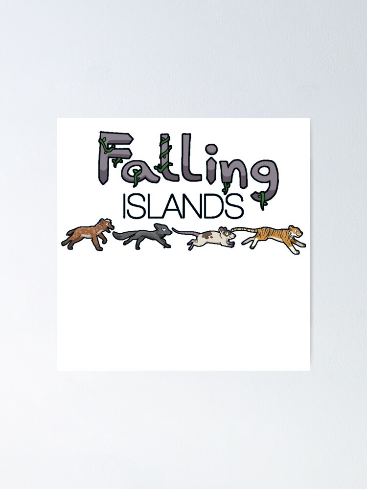 "Falling Islands beta logo with main characters" Poster by Hadeon909 ...