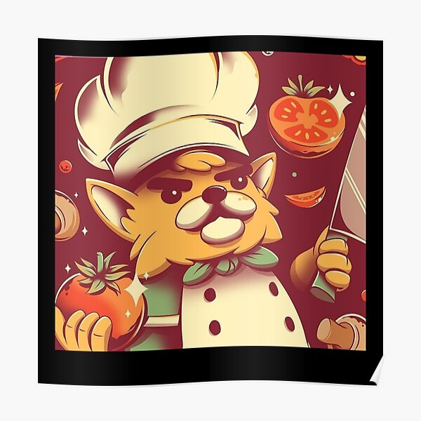 "Overcooked Cat-Chef" Poster for Sale by ParasharRai | Redbubble
