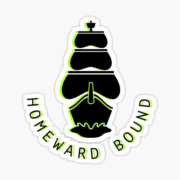 "Homeward Bound - Ship" Sticker for Sale by VictoriousBrand | Redbubble