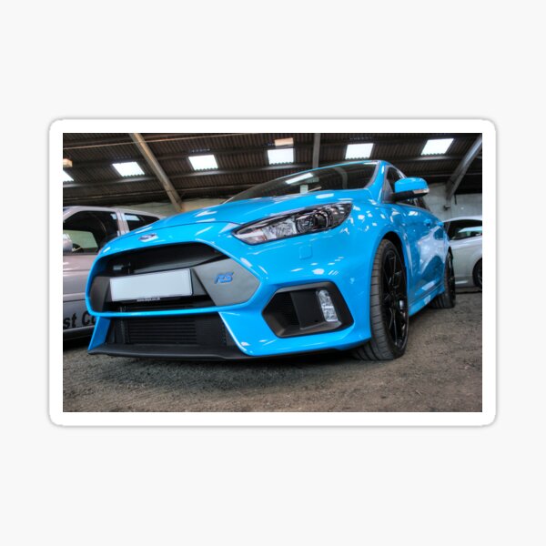 "Blue Focus RS" Sticker for Sale by ViczS | Redbubble