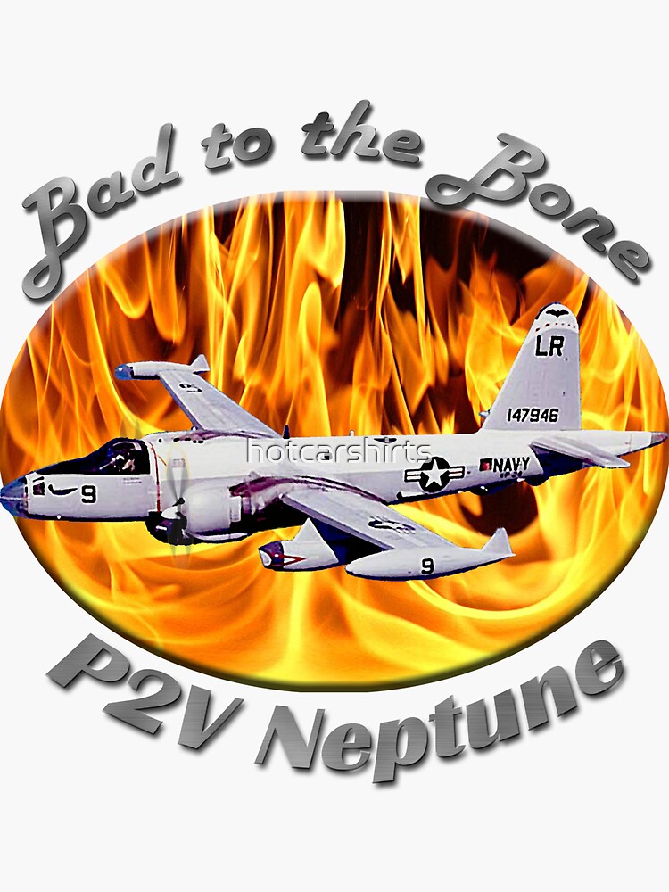 "P2V Neptune Bad To The Bone" Sticker for Sale by hotcarshirts | Redbubble