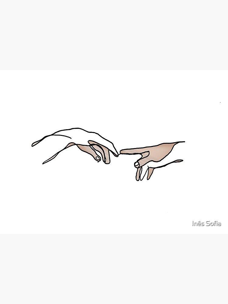 "The Creation of Adam line art" Art Print for Sale by senii9 | Redbubble