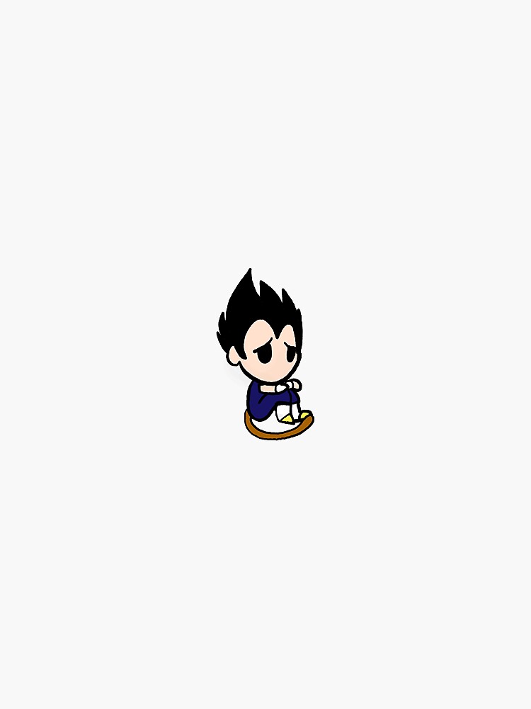 "SAD VEGETA" Sticker by Stardust-Steel | Redbubble