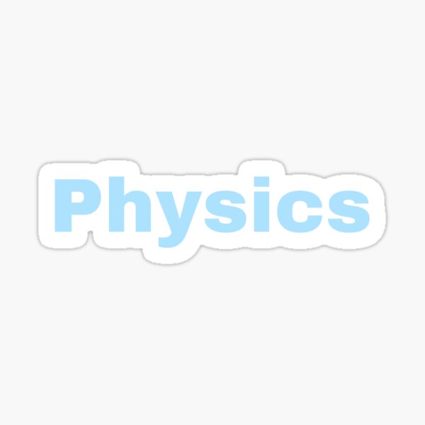 "Physics sticker" Sticker for Sale by sallyXO | Redbubble