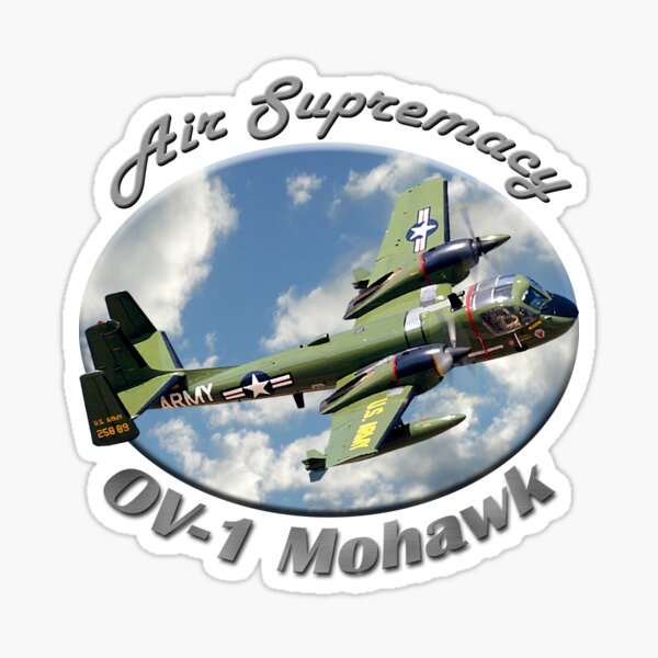 "OV-1 Mohawk Air Supremacy" Sticker for Sale by hotcarshirts | Redbubble