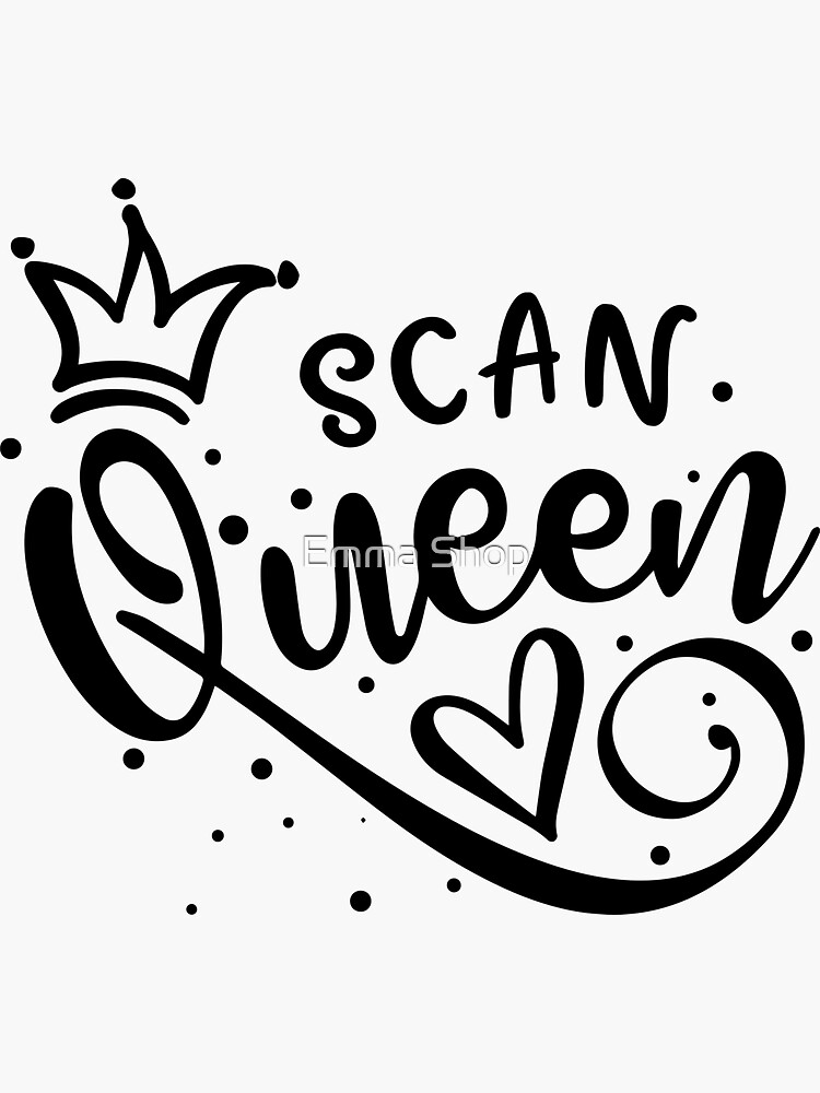 " Ultrasound Scan Queen Echo Sonography Tech Sonographer Women Gift ...