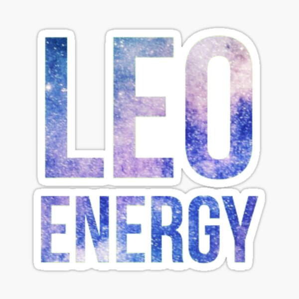 "Leo energy,leo zodiac sign." Sticker by Theleochick | Redbubble