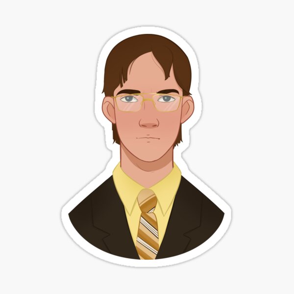 "Jim as Dwight" Sticker for Sale by farrahkhater | Redbubble
