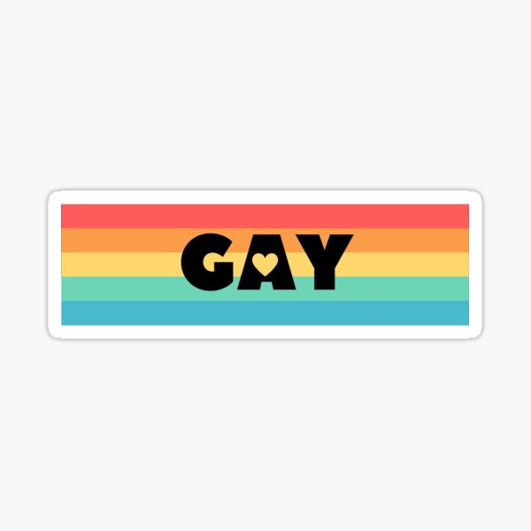 "Gay Love - Black" Sticker by tobiasmalfoy | Redbubble