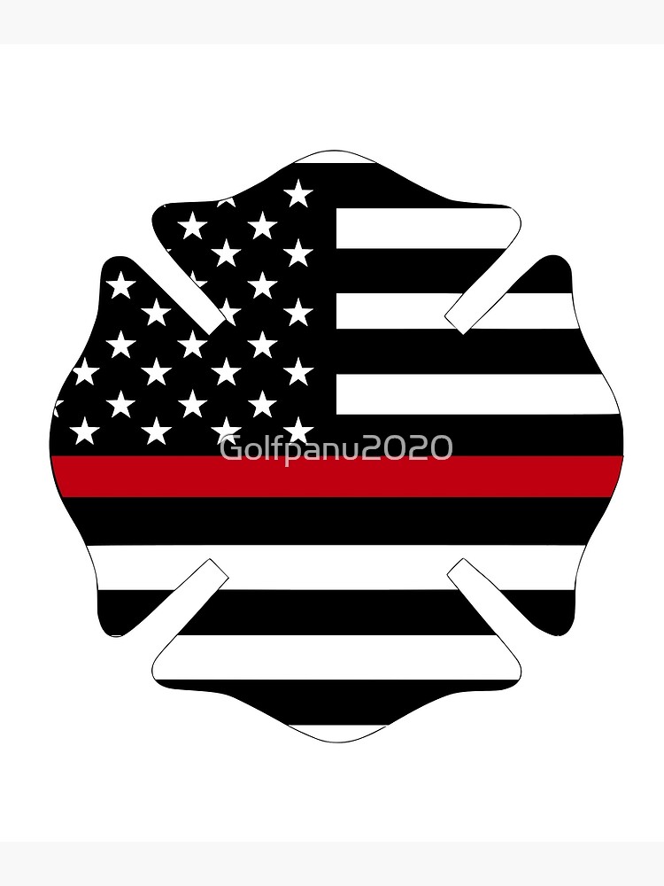 "Red Line , Firefighter, American fire department logo , Distressed ...