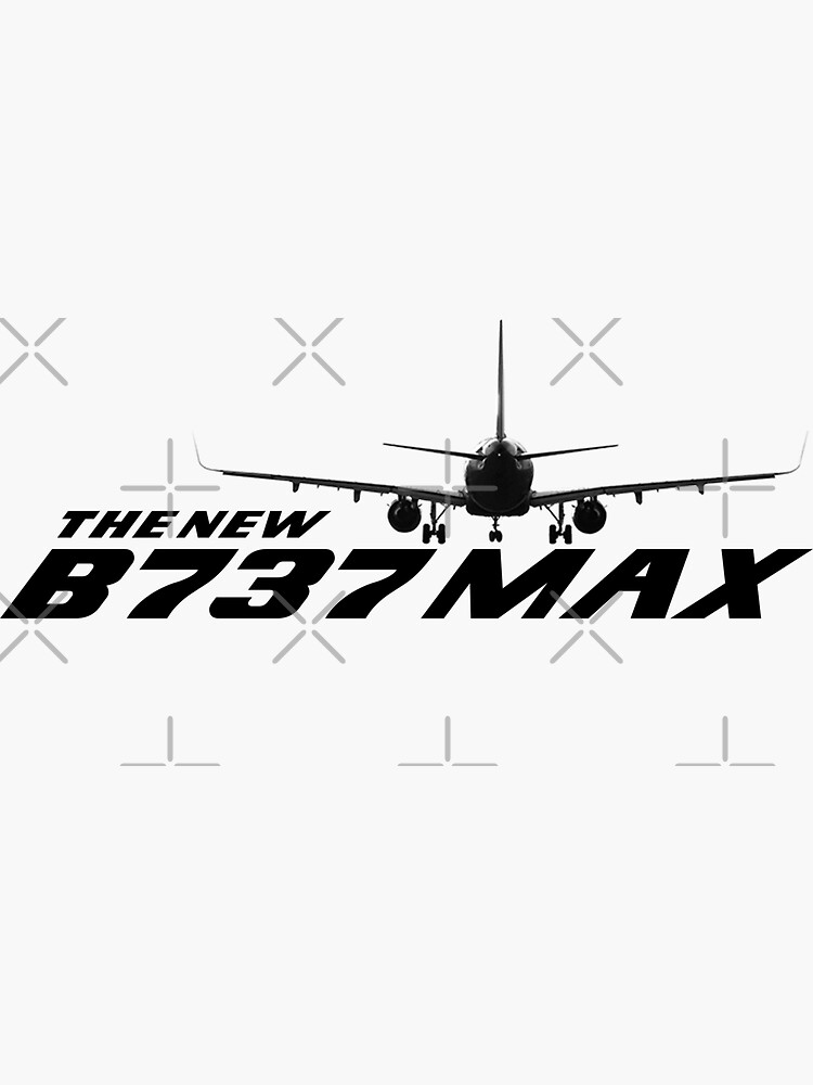 "Boeing 737 MAX" Sticker by Joel-Designs | Redbubble
