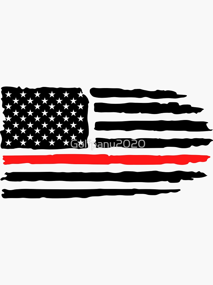 "Red Line Flag , Firefighter, American fire department logo ...
