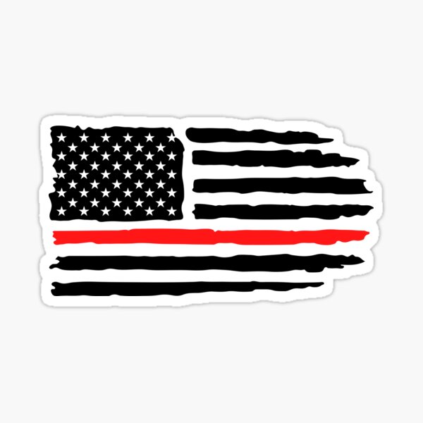 "Red Line Flag , Firefighter, American fire department logo ...