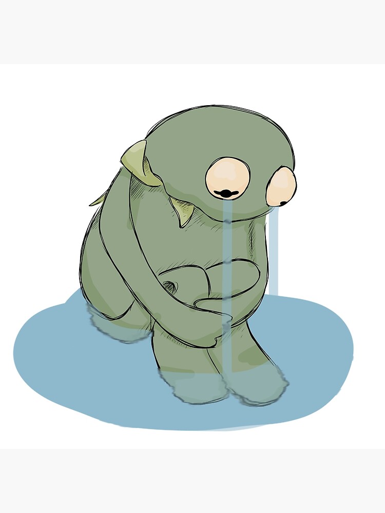 "The frog is crying" Poster by DashaDi | Redbubble