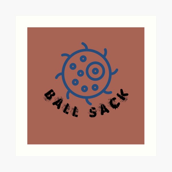 "ball sack testicles art" Art Print for Sale by Drawartista | Redbubble