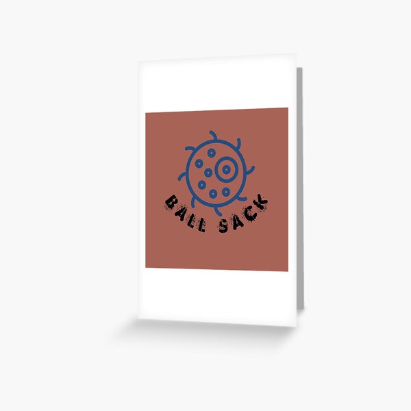 "ball sack testicles art" Greeting Card for Sale by Drawartista | Redbubble