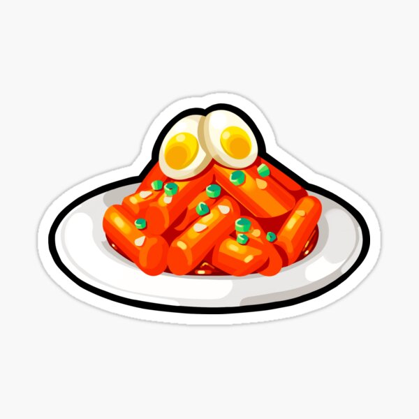 "Tteokbokki" Sticker by Kimily | Redbubble