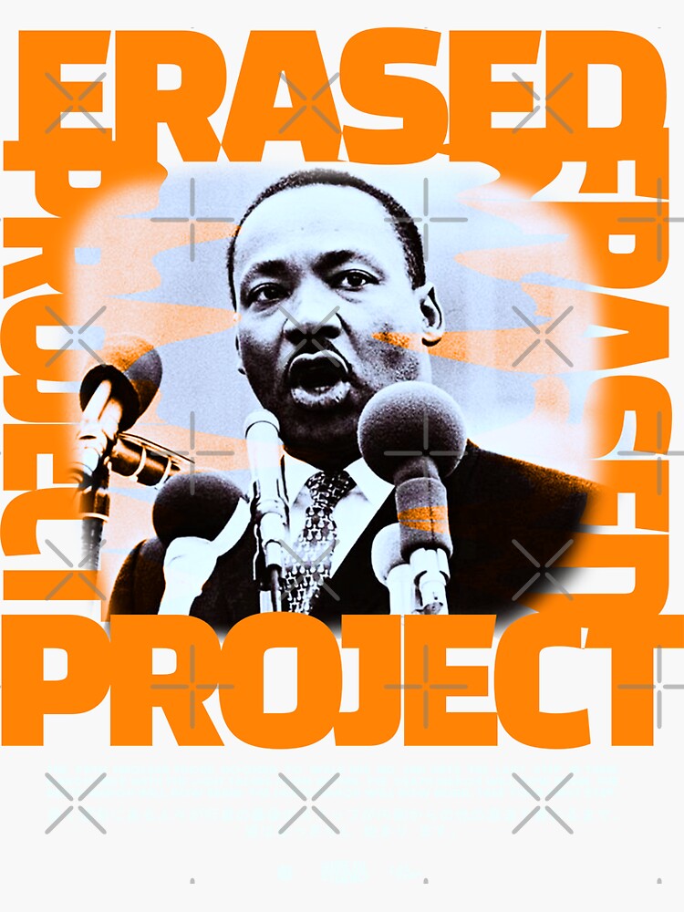 "ERASED PROJECT. MLK Logo" Sticker by Kxwee | Redbubble