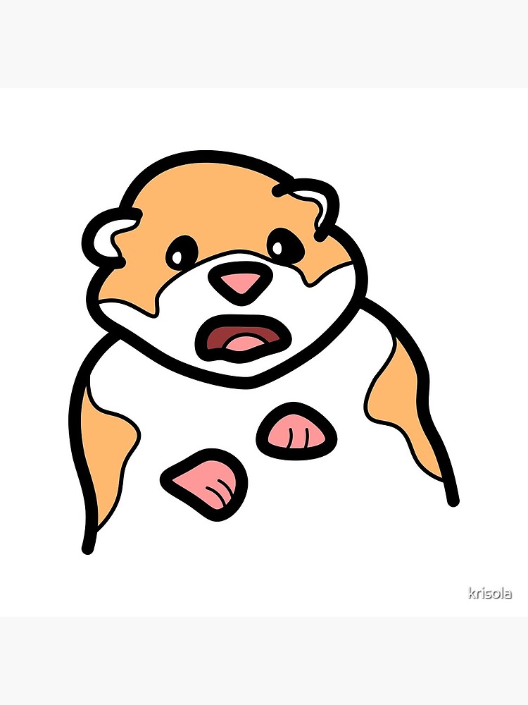 "Screaming Hamster Meme Cartoon " Art Print for Sale by krisola | Redbubble