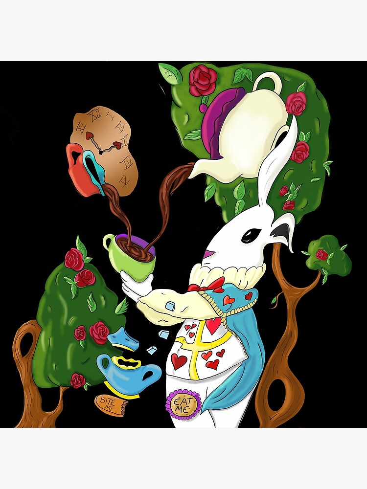 "White Rabbit Tea Party" Poster by TheHermitShop | Redbubble