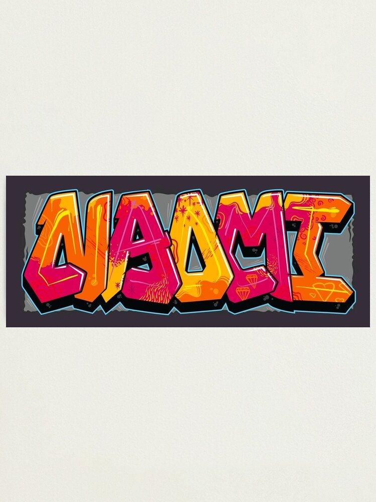 "Naomi Graffiti Name" Photographic Print for Sale by NameGraffiti ...